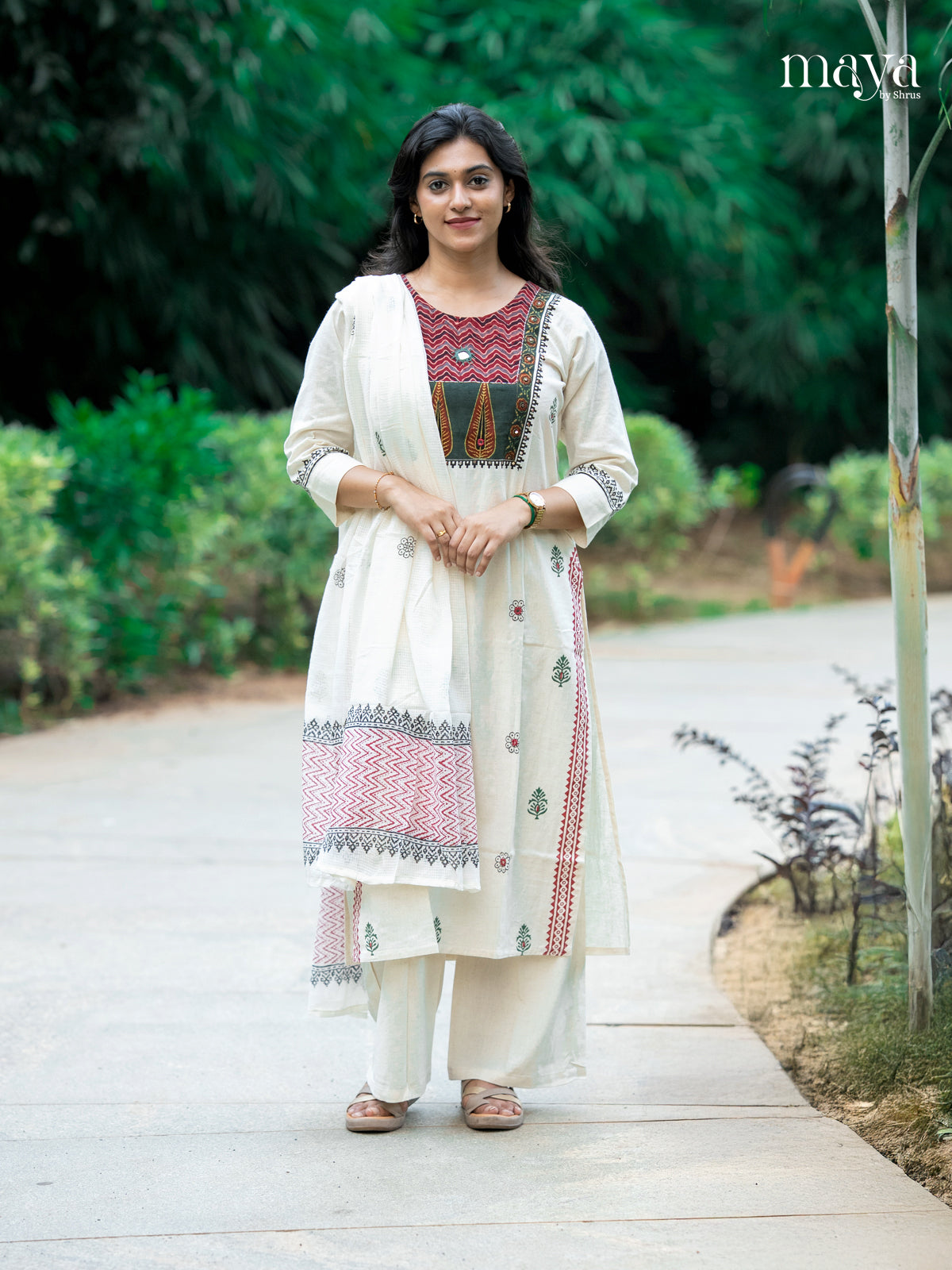 Buy White Salwar Suit With Yoke Neck | Salwar Suit Design For Women ...